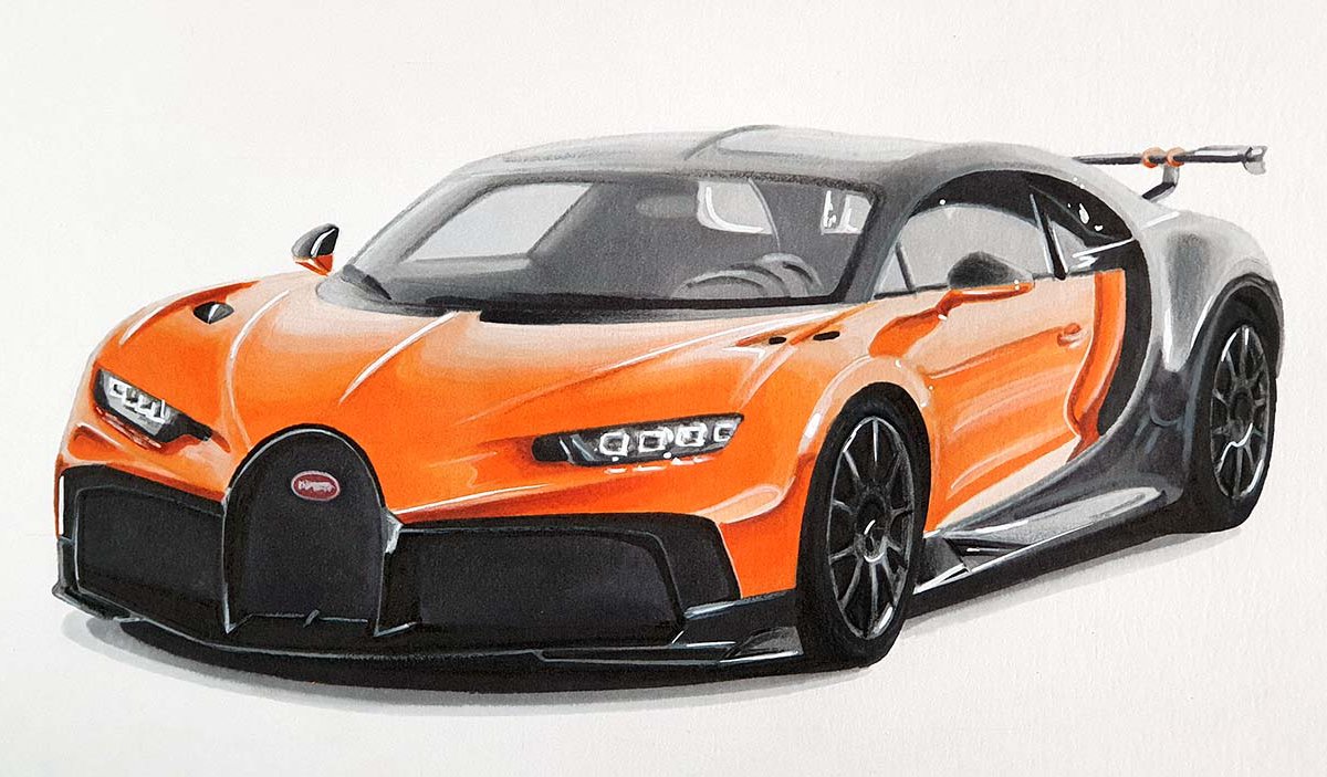how to draw luxury cars