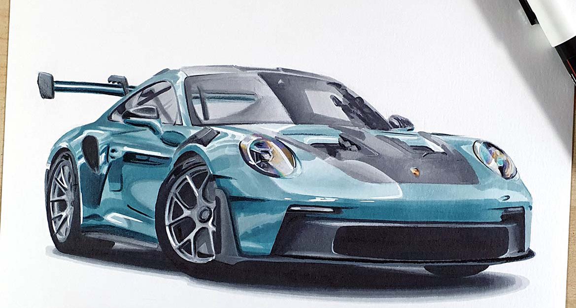 how to draw car in python