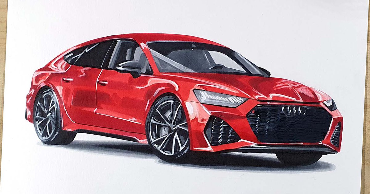 How to Draw Audis - Luuk Minkman