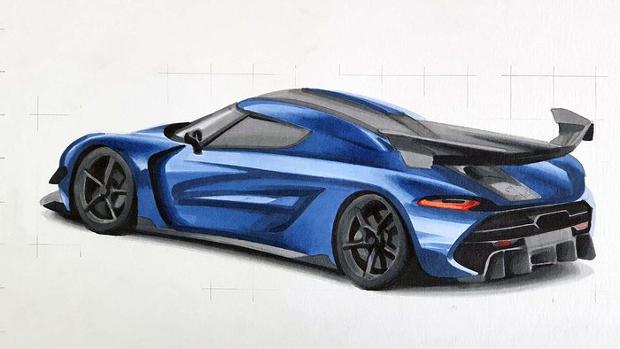 Koenigsegg Jesko Attack Drawing Tutorial | Easy AND Realistic Step-by ...