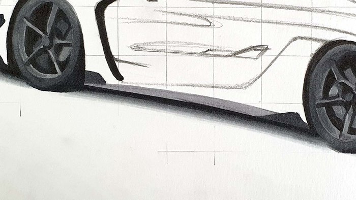 Koenigsegg Jesko Attack Drawing Tutorial | Easy AND Realistic Step-by ...