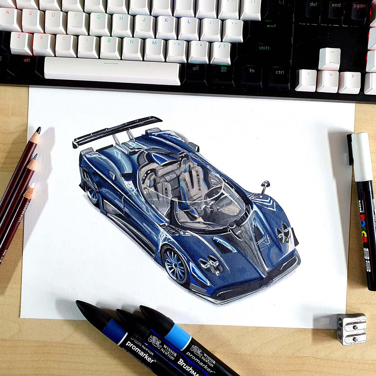 pagani car coloring pages