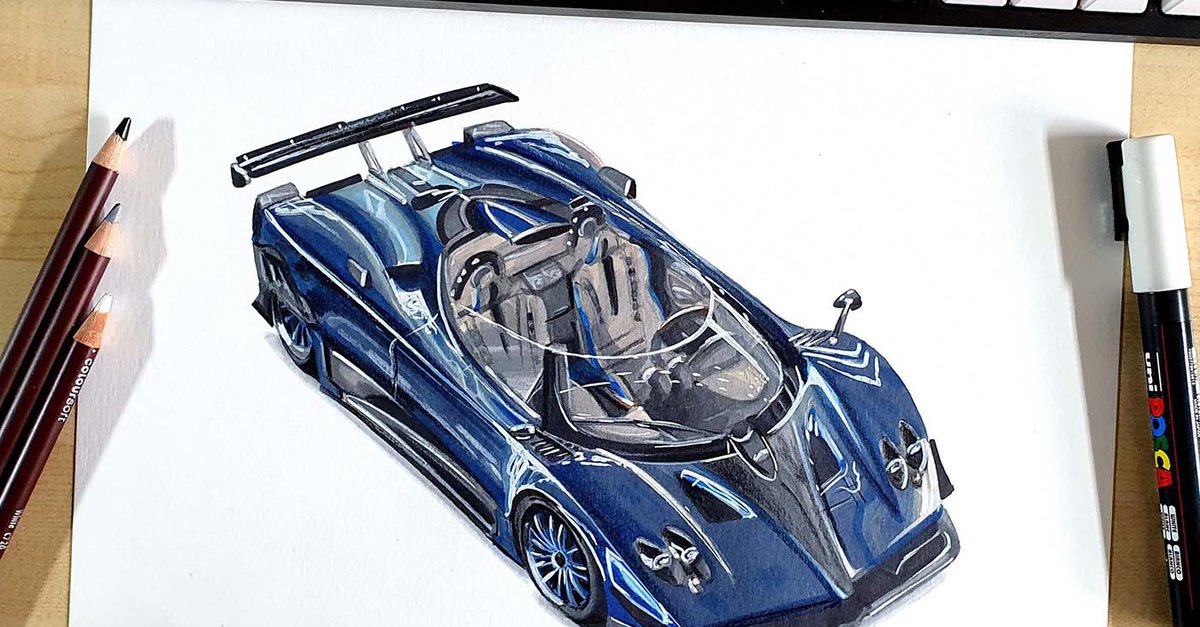 pagani car coloring pages