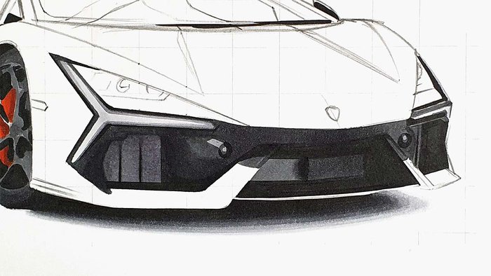 How to Draw a Lamborghini Revuelto in 15 Simple Steps