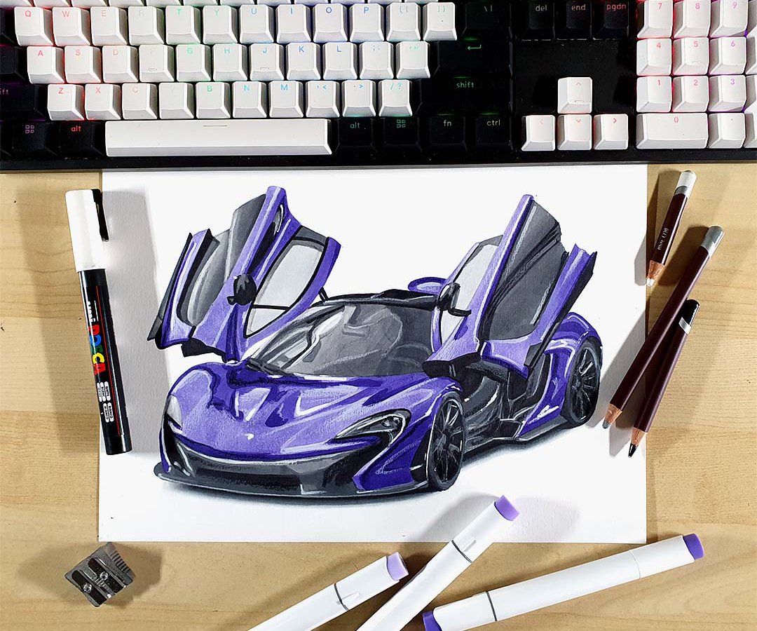 how to draw a realistic computer