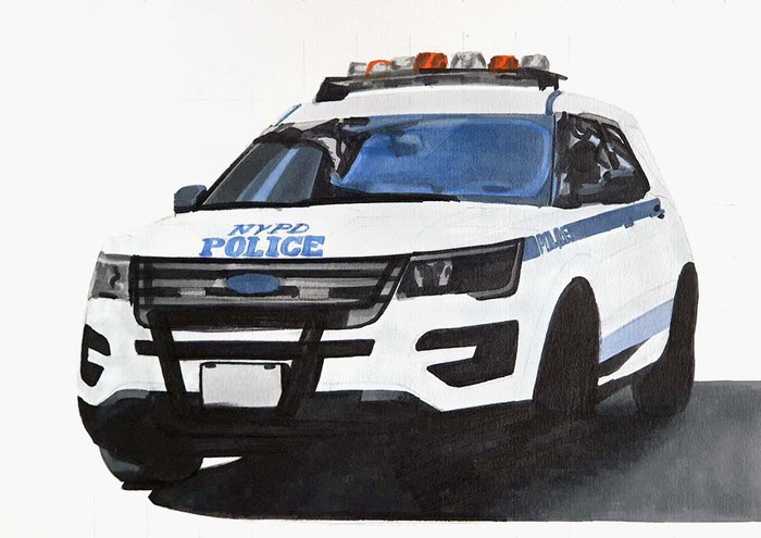 How to Draw a Police Car - Easy-to-Follow Police Car Drawing Tutorial