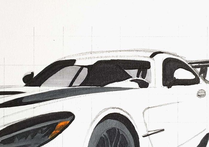 How to Draw a Mercedes AMG GT Black Series - Mercedes Benz AMG GT ...
