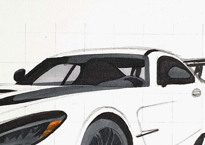 How to Draw a Mercedes AMG GT Black Series - Mercedes Benz AMG GT ...