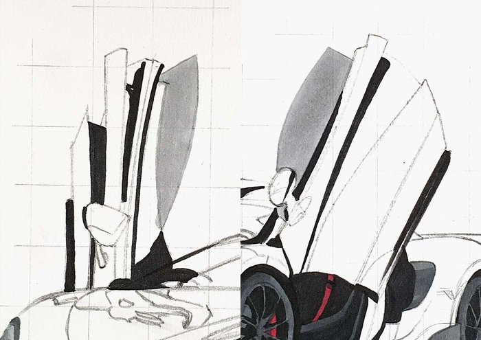 How to Draw a Supercar Step-by-Step - McLaren 600LT Drawing Tutorial