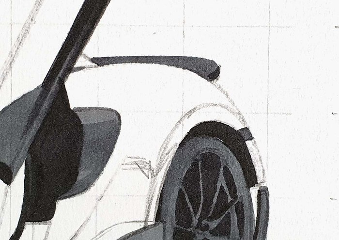 How to Draw a Supercar Step-by-Step - McLaren 600LT Drawing Tutorial