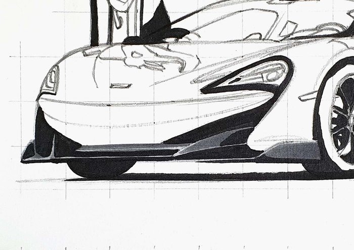 How to Draw a Supercar Step-by-Step - McLaren 600LT Drawing Tutorial