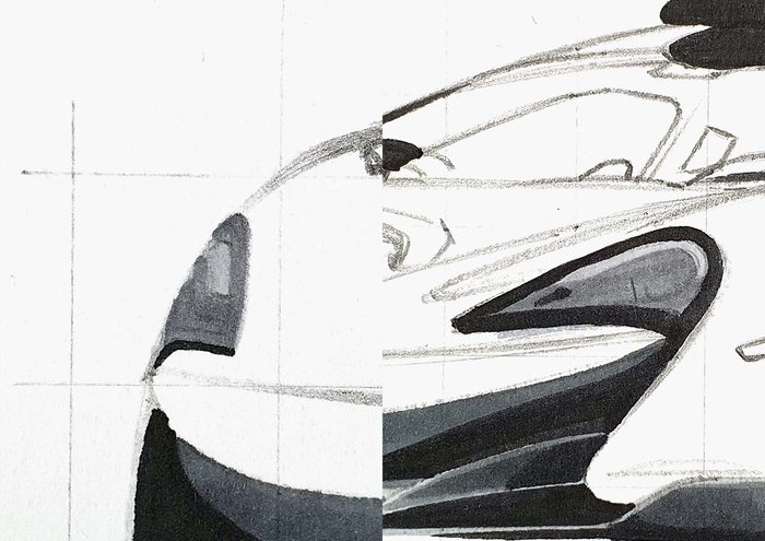 How to Draw a Supercar Step-by-Step - McLaren 600LT Drawing Tutorial
