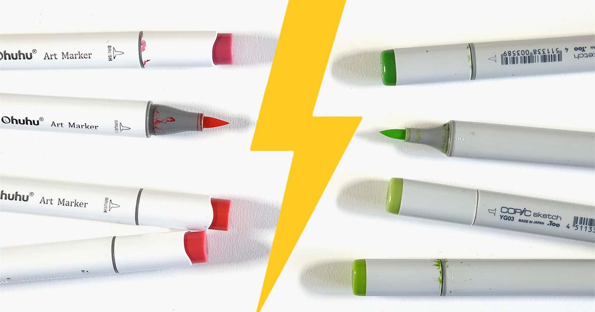 Ohuhu Honolulu Vs Copic Sketch Which Alcohol Marker Is Right For You