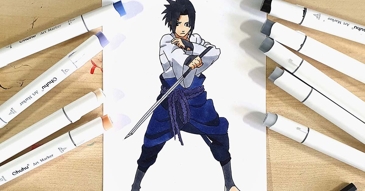 How To Draw Sasuke Uchiha - An Easy-To-Follow Step-By-Step Tutorial