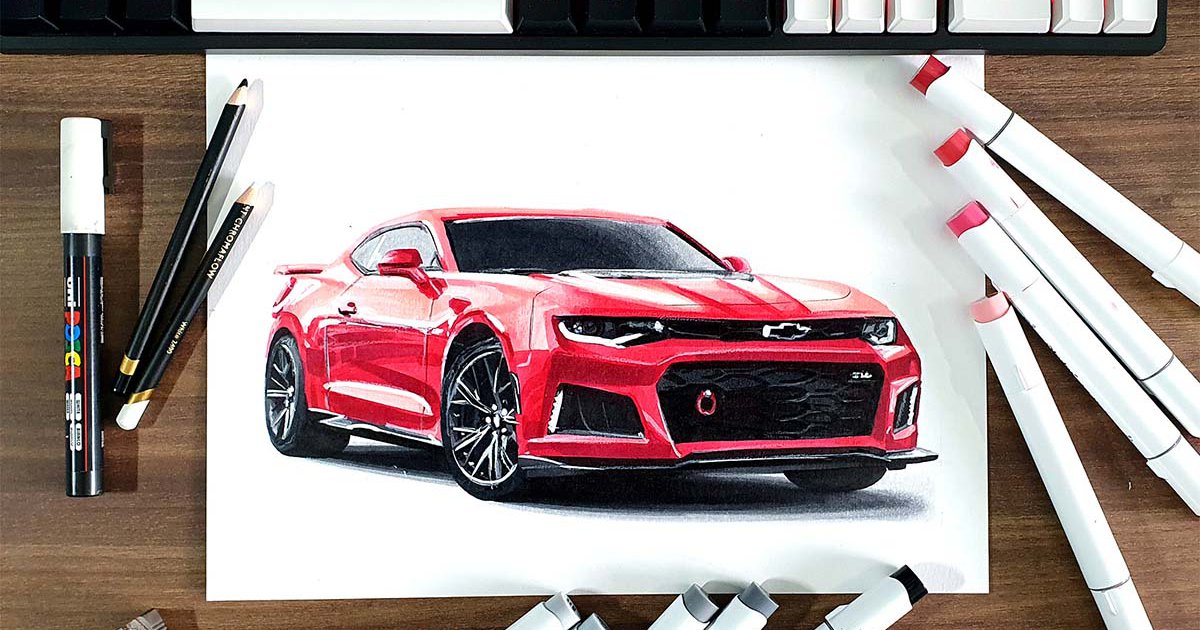 camaro drawing