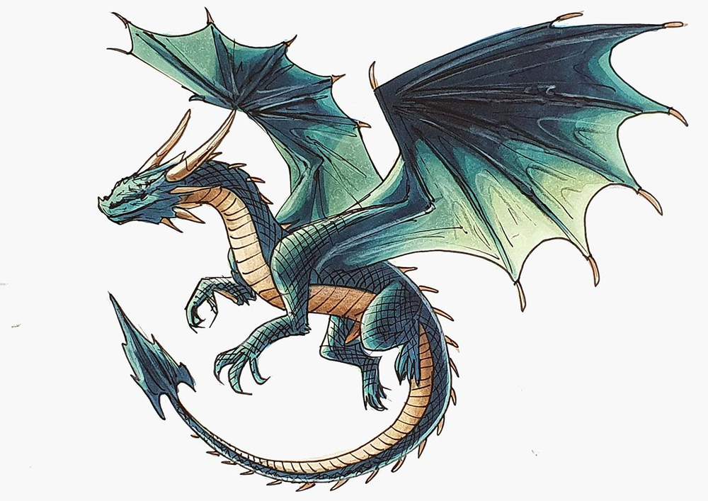 realistic dragon drawing tutorial