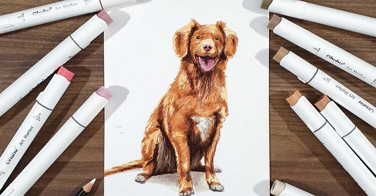 realistic dog drawing tutorial