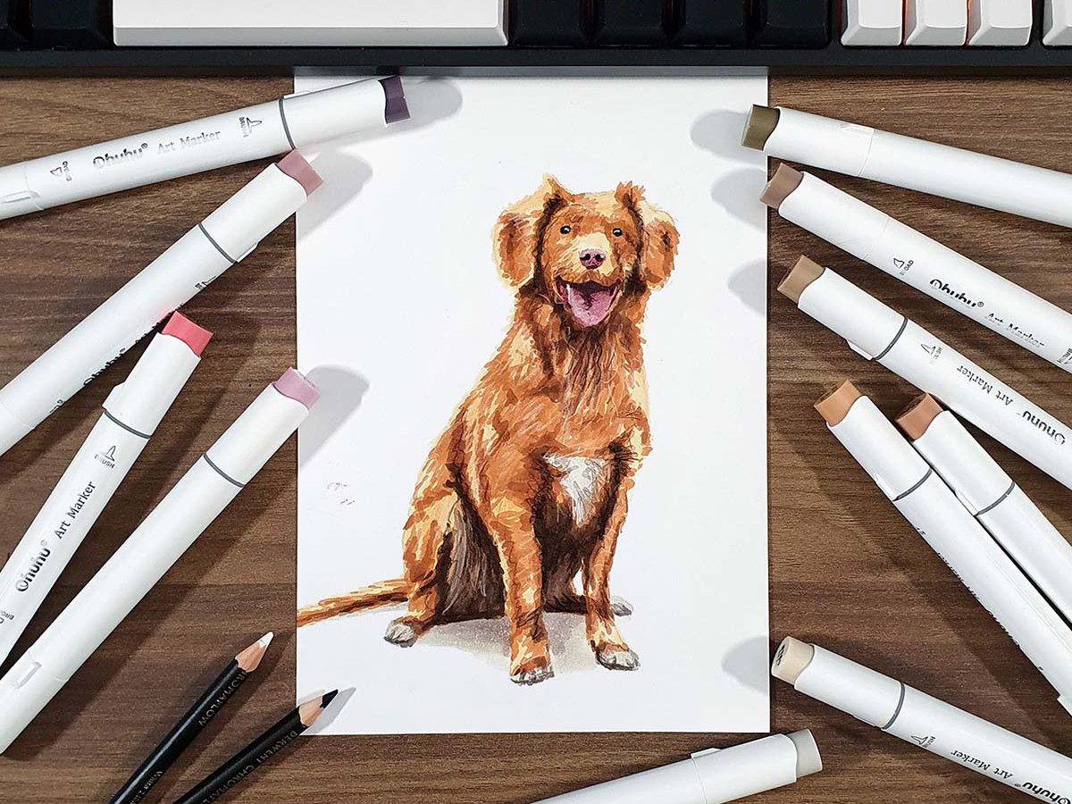 How To Draw A Dog For Kids Realistic