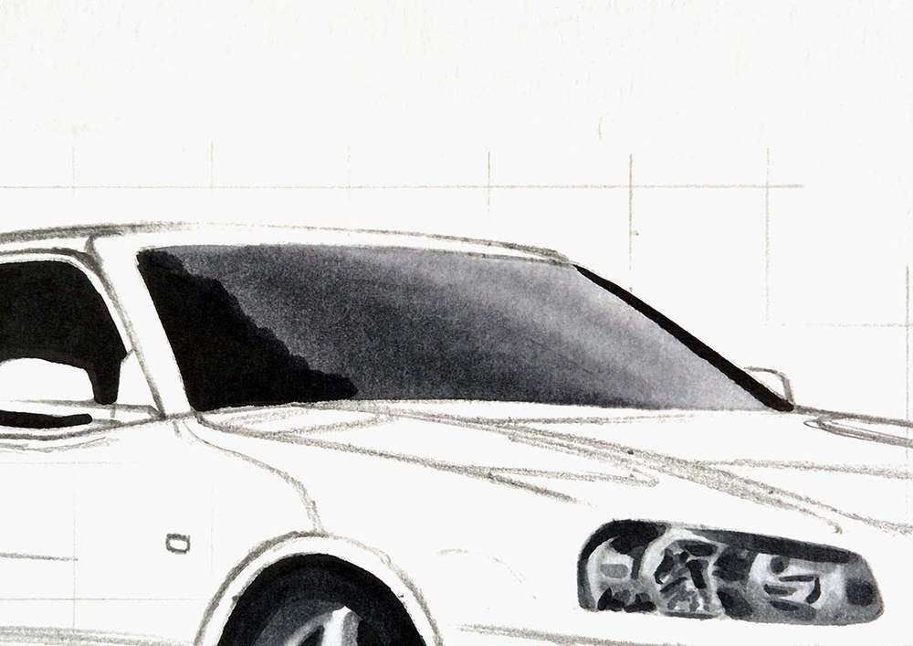 How to Draw a Nissan Skyline GTR R34 - Realistic Step by Step Guide