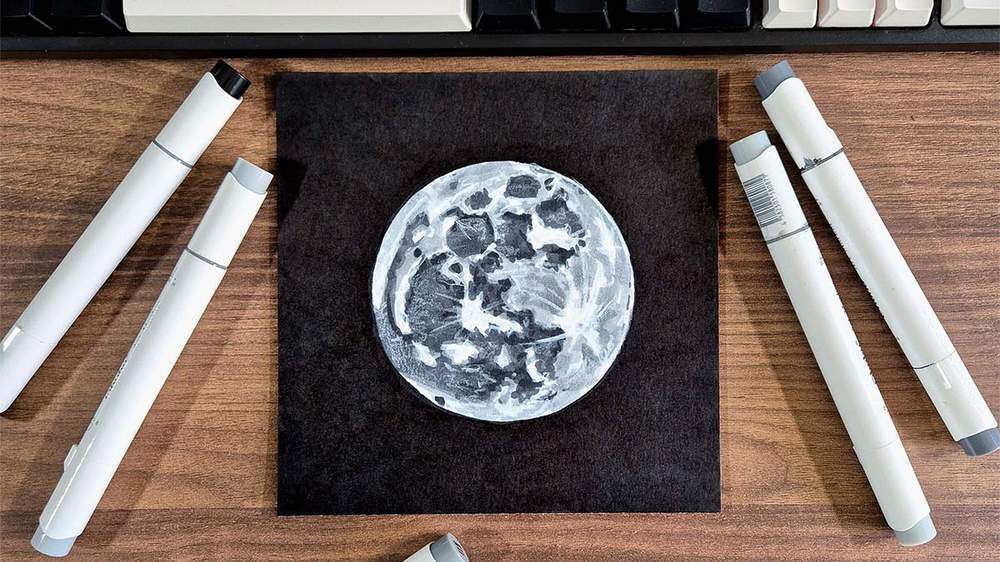 How to Draw the Moon - Easy & Realistic Step by Step Guide