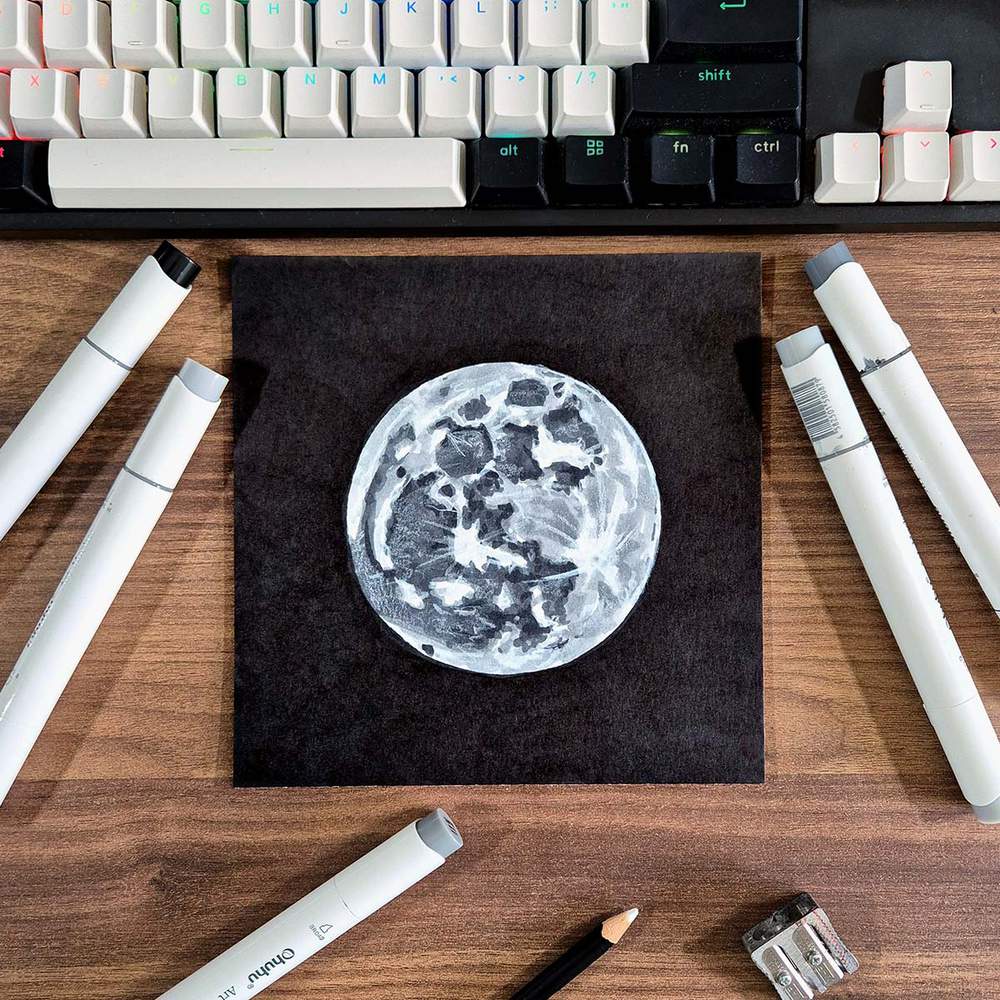 How to Draw the Moon - Easy & Realistic Step by Step Guide