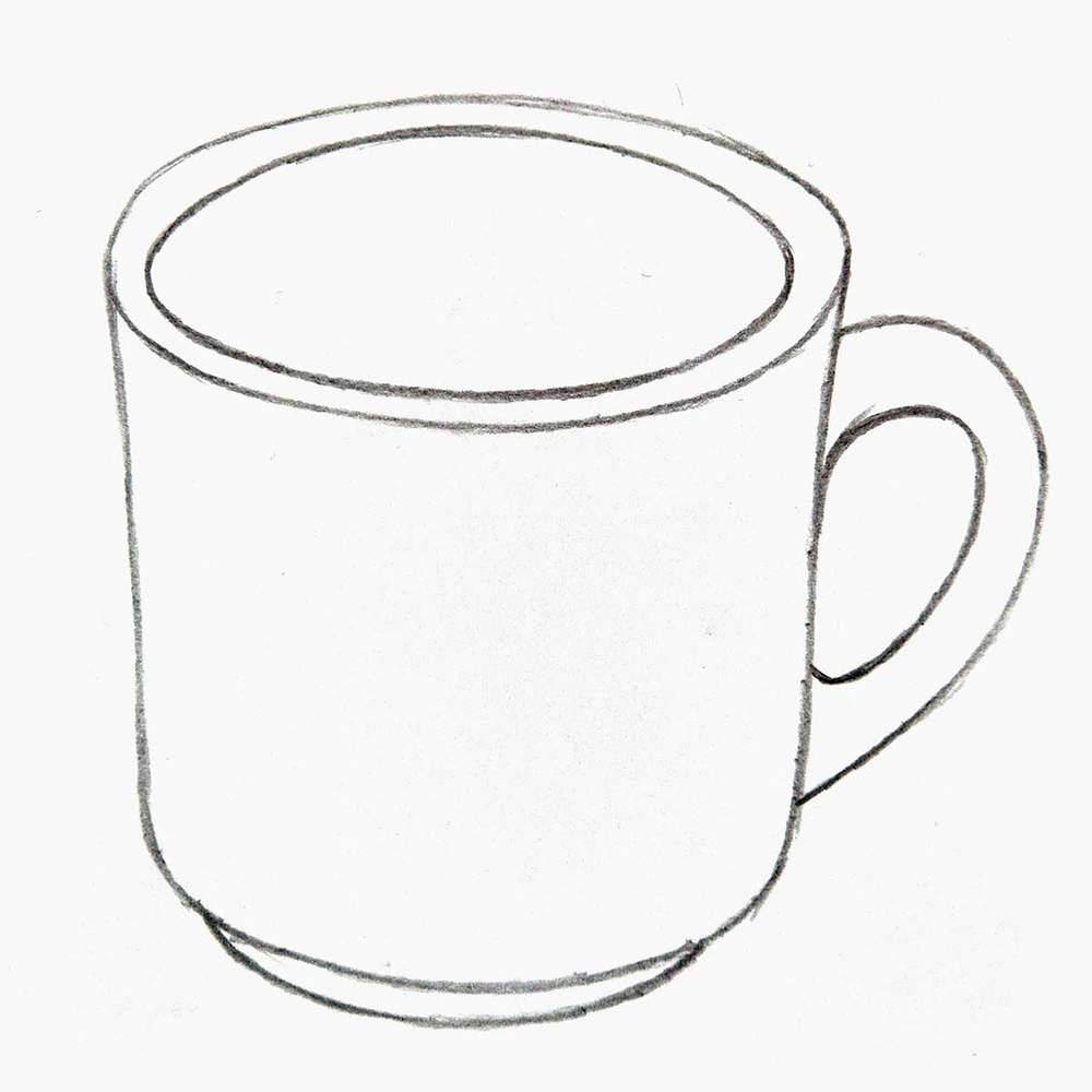 How to Draw a Coffee Mug - Easy Step by Step Guide for Beginners