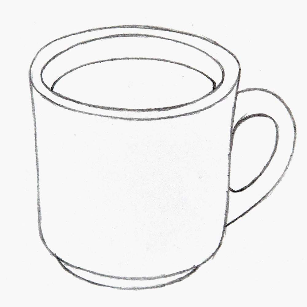 How to Draw a Coffee Mug - Easy Step by Step Guide for Beginners