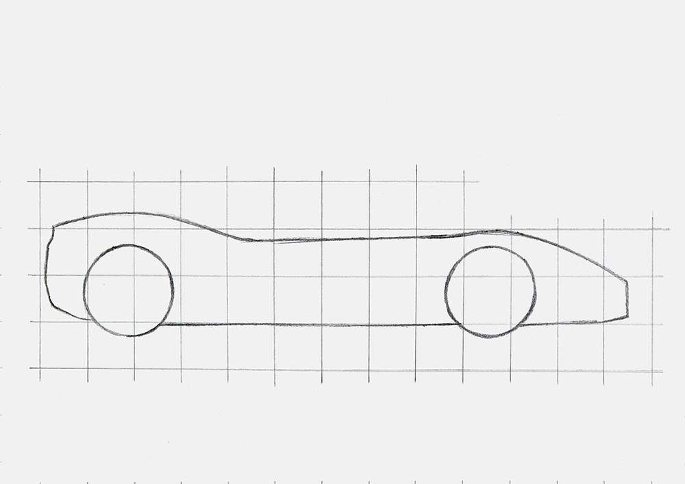 How to Draw a Ferrari SF90 Side View - Realistic Step by Step Guide