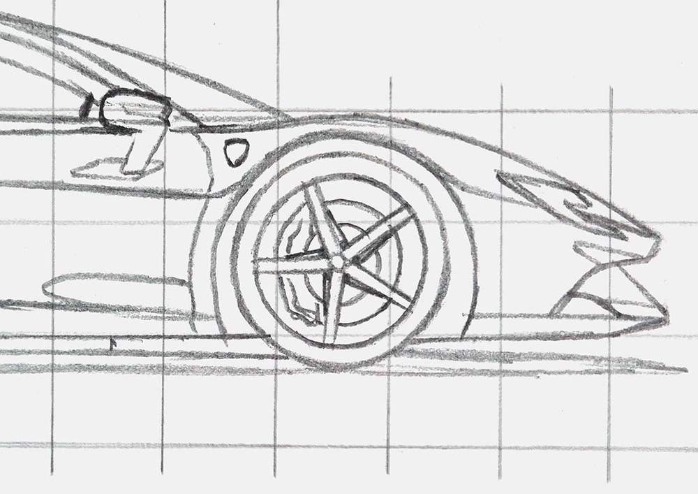 How to Draw a Ferrari SF90 Side View - Realistic Step by Step Guide