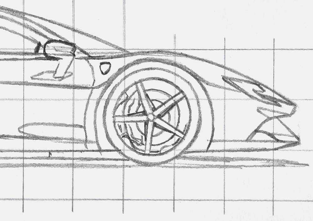 How to Draw a Ferrari SF90 Side View - Realistic Step by Step Guide