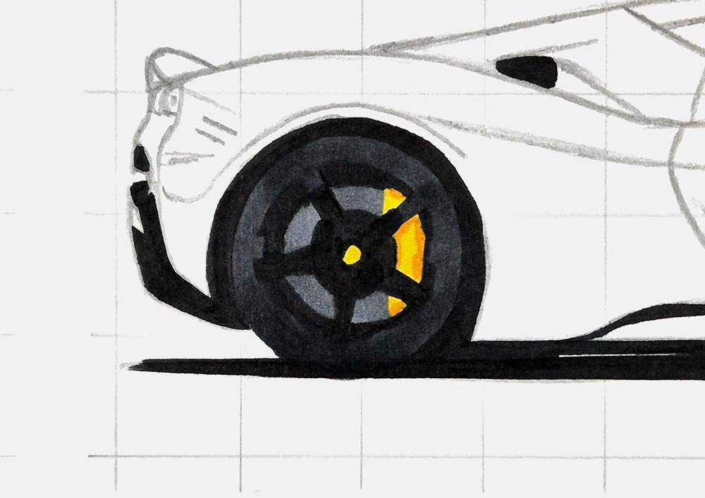 How to Draw a Ferrari SF90 Side View - Realistic Step by Step Guide