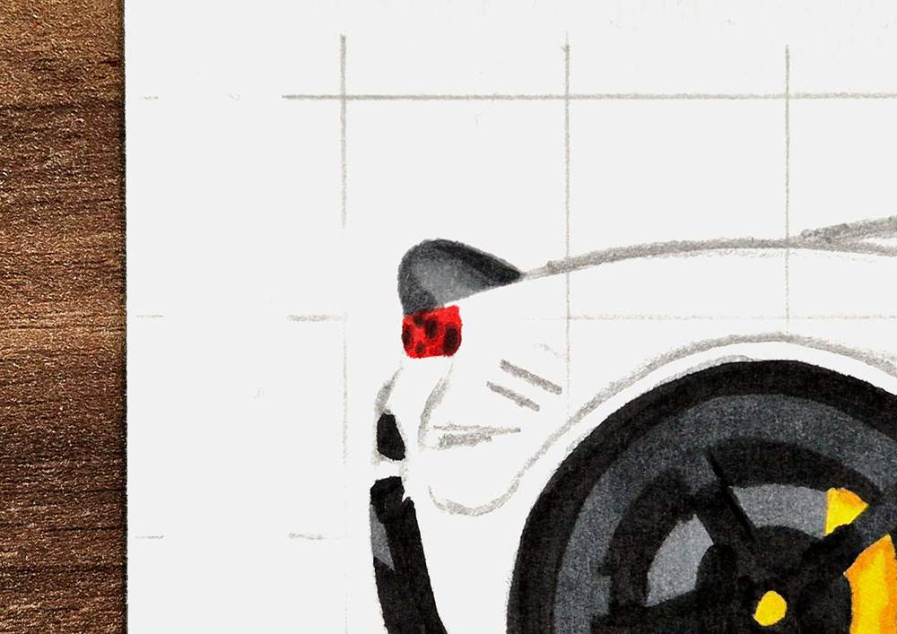 How to Draw a Ferrari SF90 Side View - Realistic Step by Step Guide