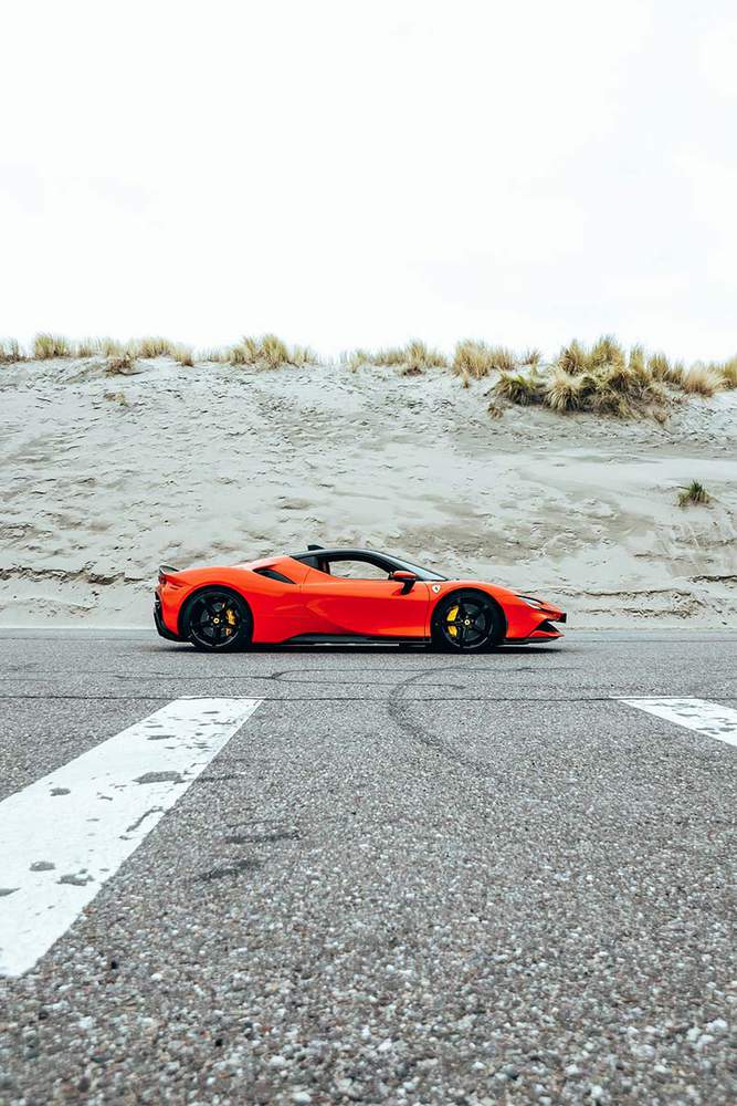 How to Draw a Ferrari SF90 Side View - Realistic Step by Step Guide
