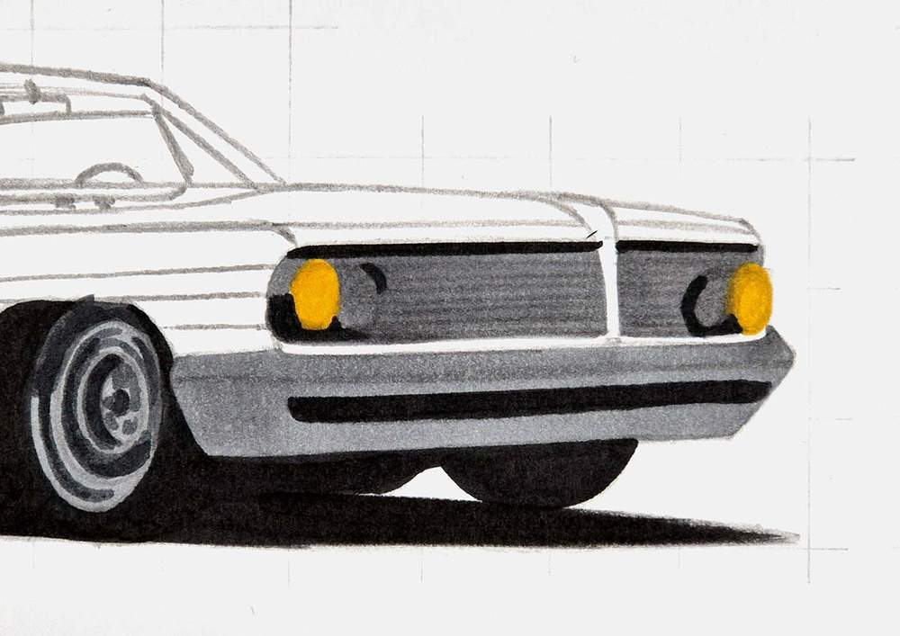 How to Draw a Lowrider in 14 Clear Steps - Realistic & Easy Step by ...