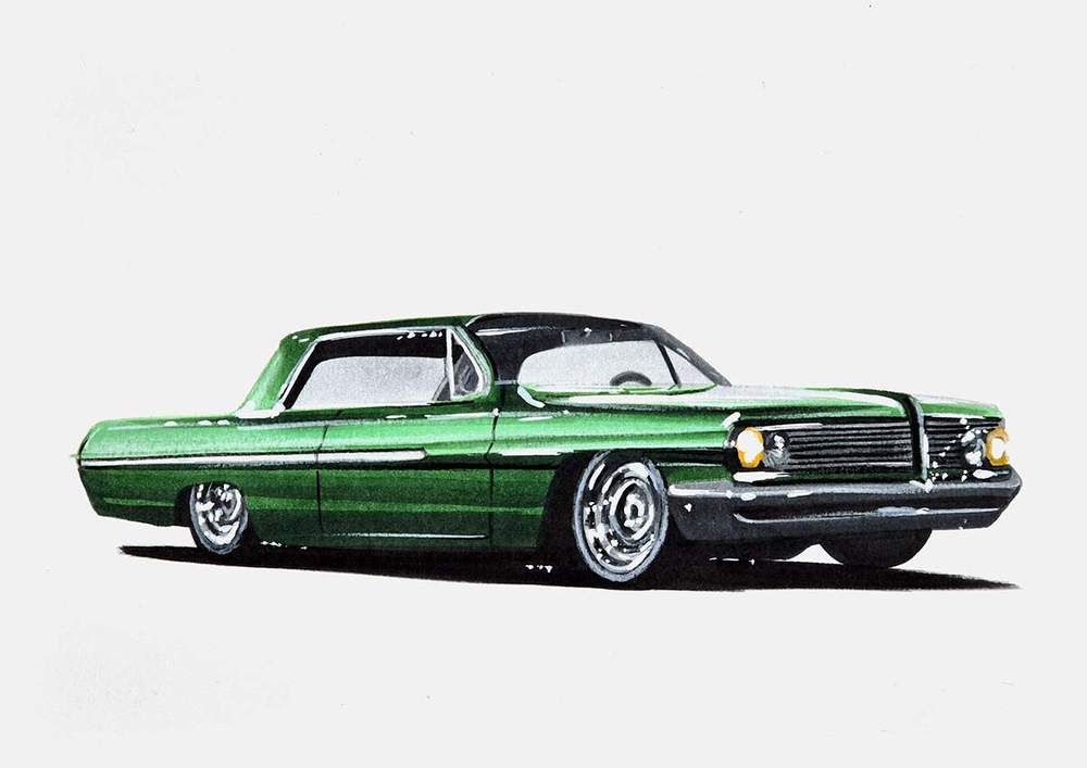 How to Draw a Lowrider in 14 Clear Steps - Realistic & Easy Step by ...