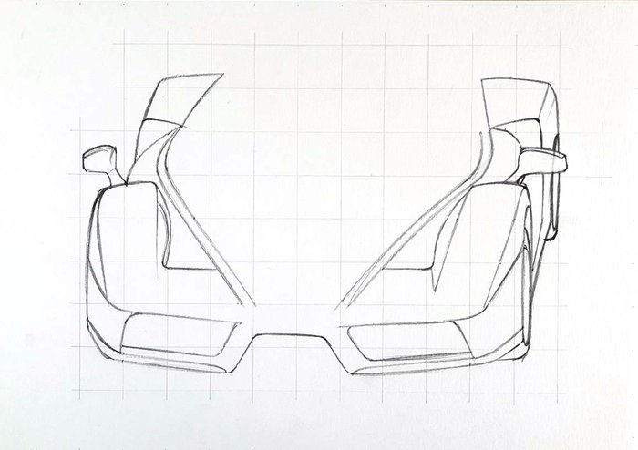 How to Draw a Ferrari Enzo Step by Step