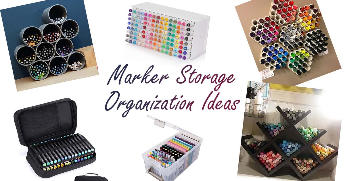 7 Ways to Organize Your Markers | Alcohol Marker Storage Ideas