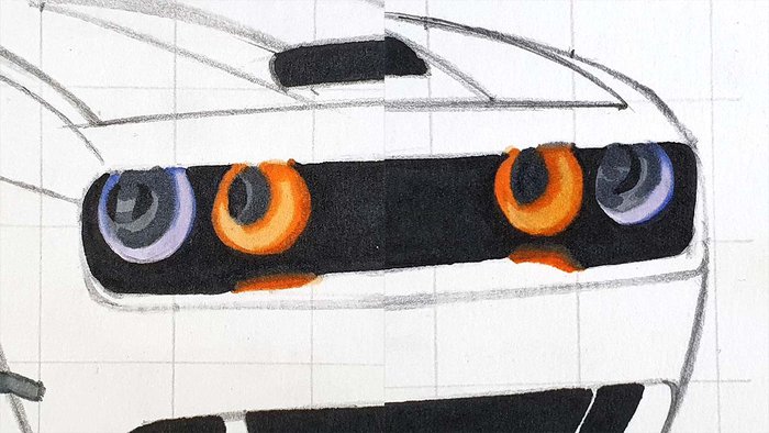 How to Draw a Dodge Challenger SRT Hellcat | Easy Step-by-Step Tutorial