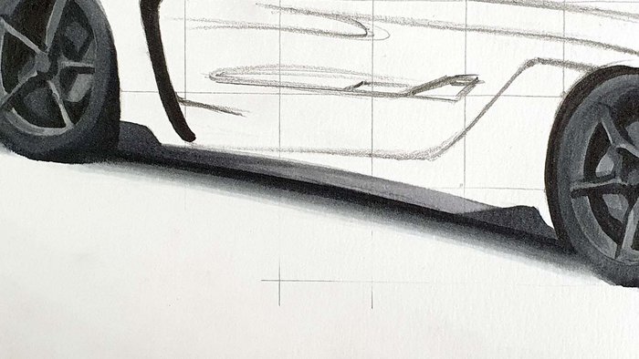 Koenigsegg Jesko Attack Drawing Tutorial | Easy AND Realistic Step-by ...