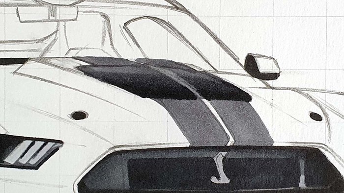 How to Draw Shmee's Ford Mustang Shelby GT500 Step-by-Step