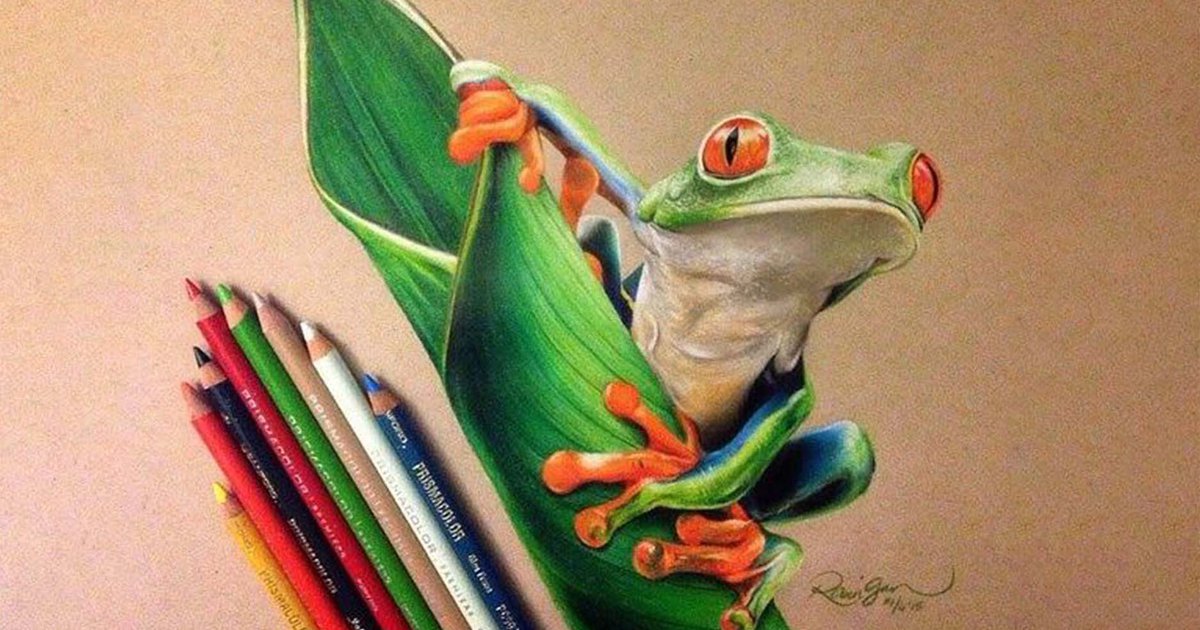 24 Amazing Realistic Colored Pencil Drawing Ideas