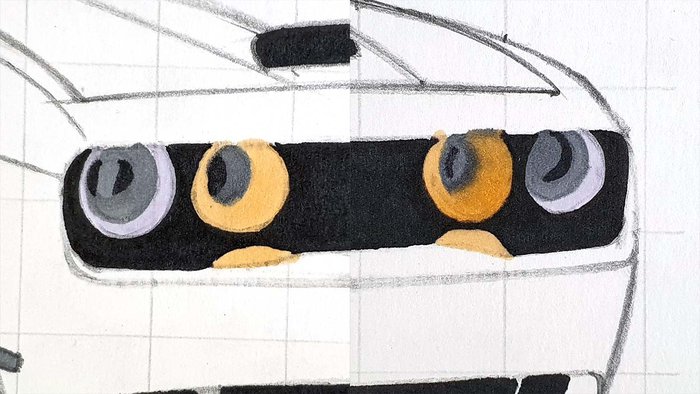 How to Draw a Dodge Challenger SRT Hellcat | Easy Step-by-Step Tutorial