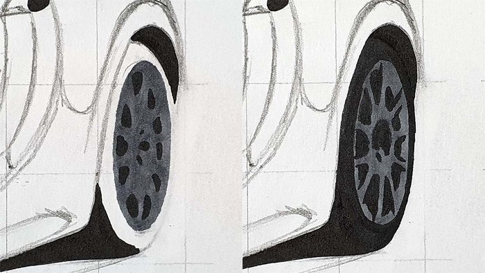 How to Draw a Simple Bugatti | Bugatti Chiron Pur Sport Drawing Tutorial