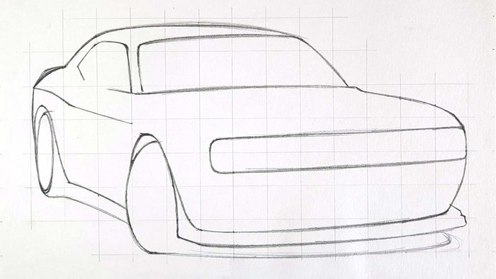 How to Draw a Dodge Challenger SRT Hellcat | Easy Step-by-Step Tutorial